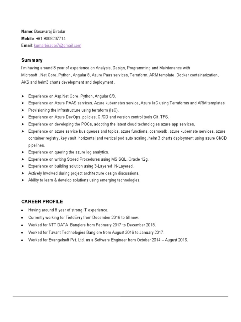 Basavaraj-Azure Developer | PDF | Microsoft Azure | Microsoft Sql Server