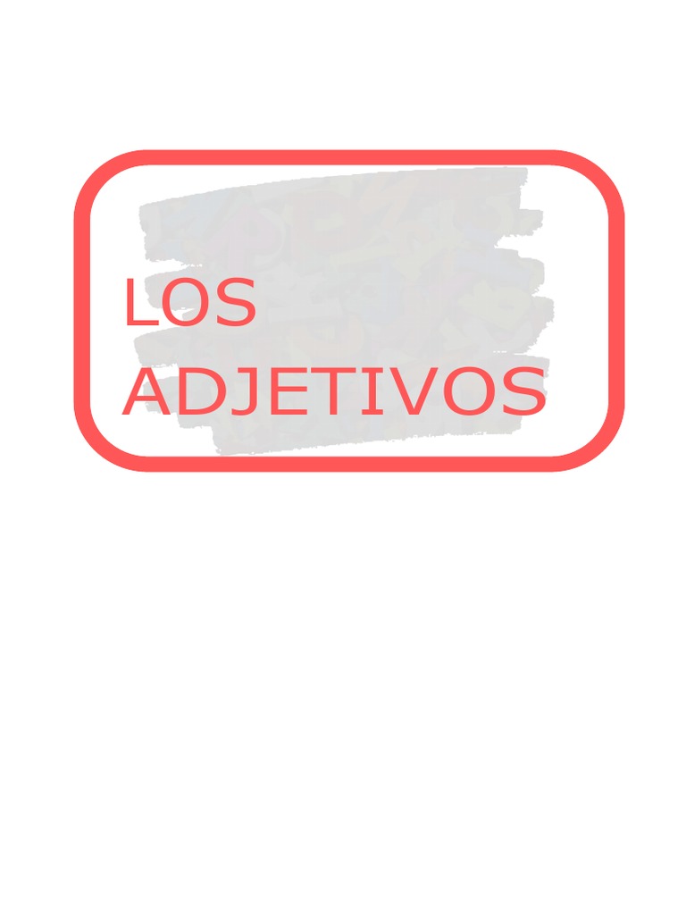 Flipbook Adjetivos | PDF
