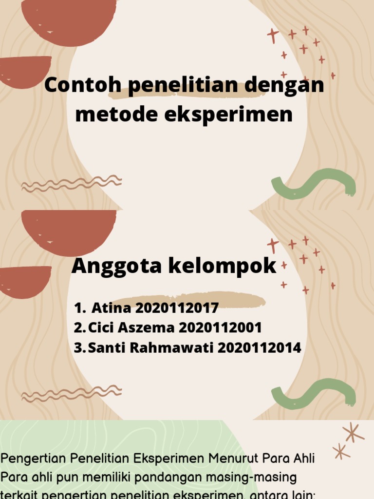 Contoh-Contoh Penelitian Dengan Metode Eksperimen | PDF