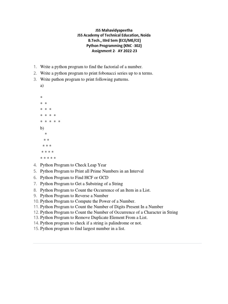 Programming Assignment 2 | PDF
