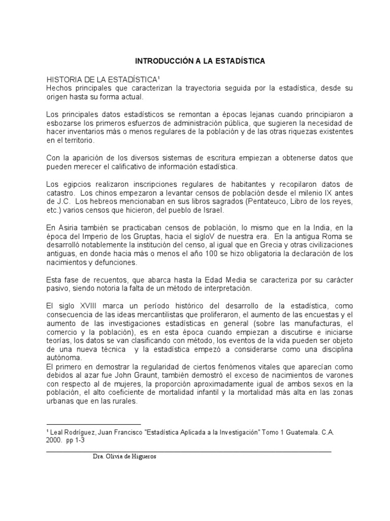 Introducción A La Estadística, 2023 | PDF | Estadísticas | Medición