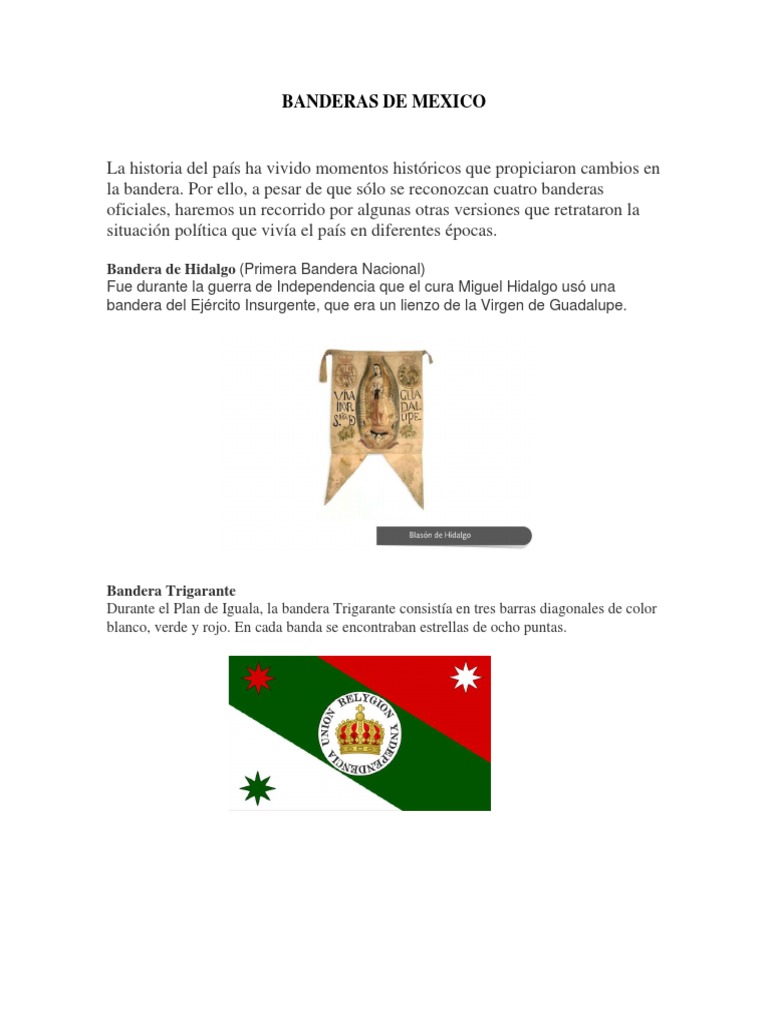Evolución de las Banderas de México | PDF