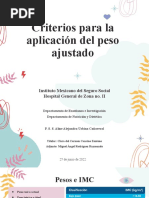 Estimación de peso: Fórmulas Chumlea y Rabito | PDF