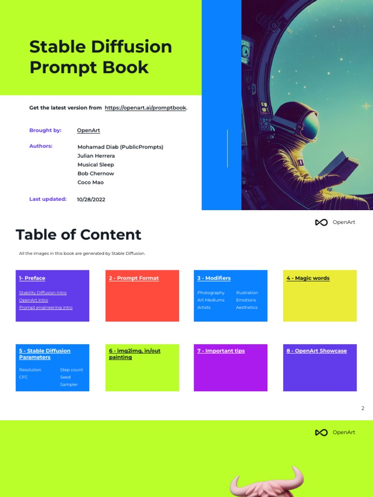Stable Diffusion Prompt Book From OpenArt 11-13 PDF | PDF | Paintings | Camera