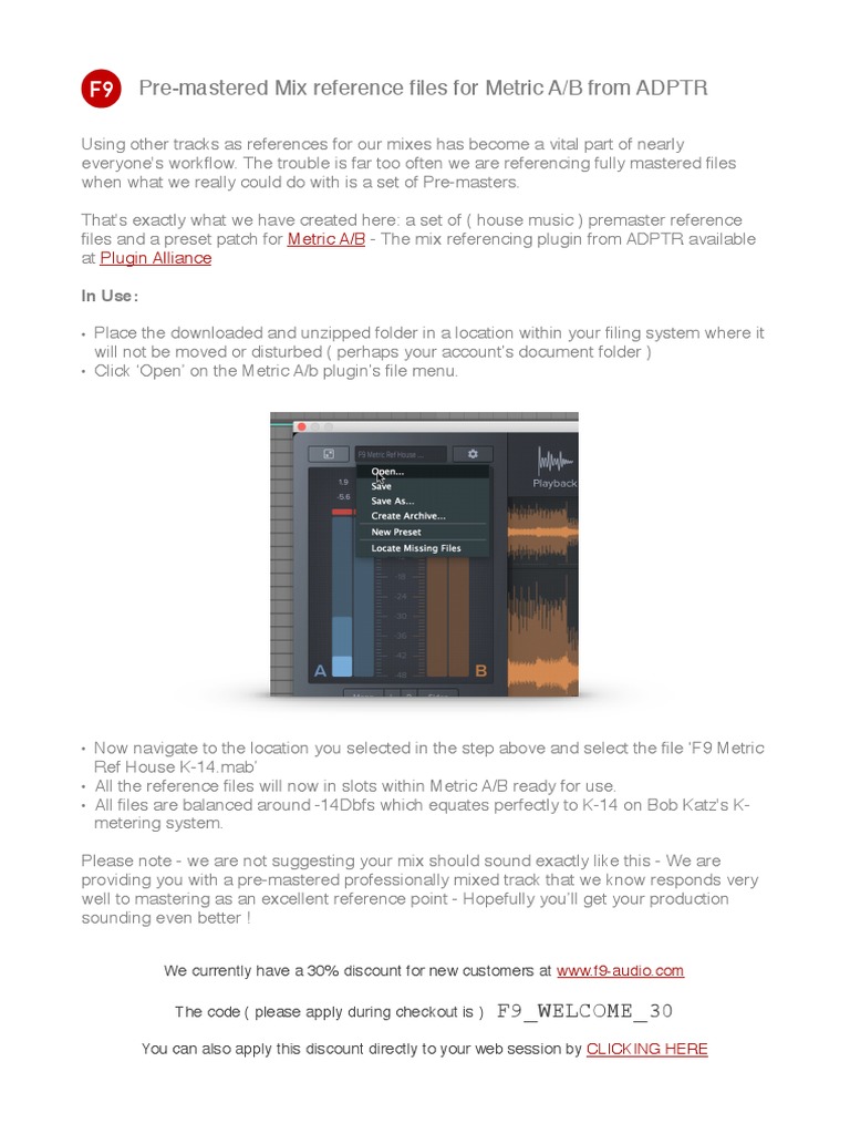 F9 Metric A:B Ref Files READ ME | PDF