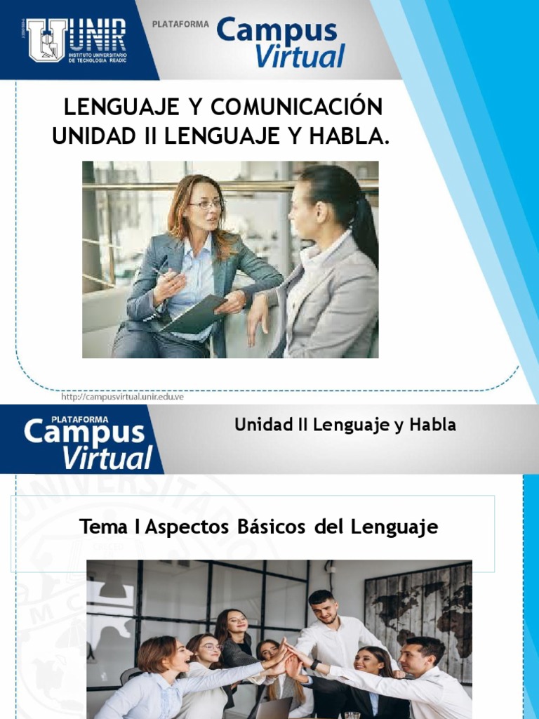 Lenguaje y Comunicación-Lenguaje y Habla - Unidad II. | PDF ...
