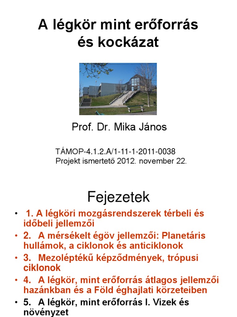 A Légkör Mint Erőforrás És Kockázat | PDF