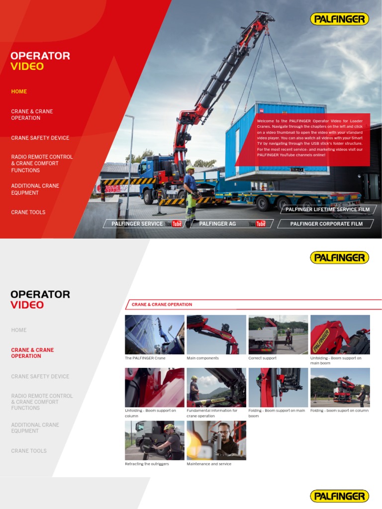 OPERATOR-PDF Videos EN 2021 | PDF | Crane (Machine) | Computing