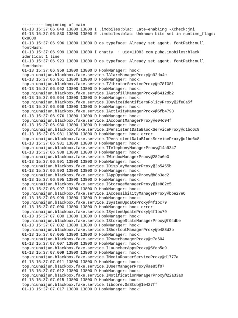 PUBG iMobile Logcat Analysis | PDF | Software Development Kit | Facebook