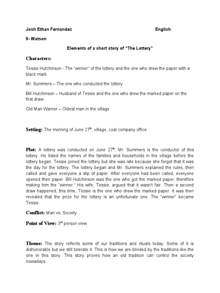 Eng The Lottery | PDF