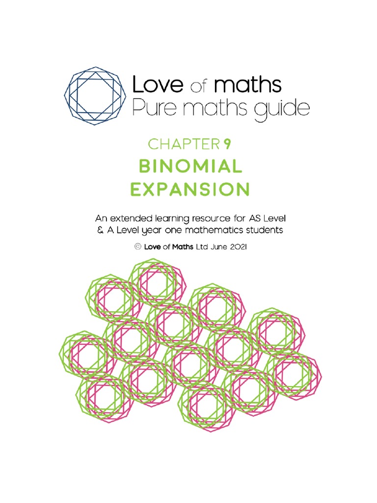 Binomial Expansion Chapter - Pure Maths Guide From Love of Maths ...