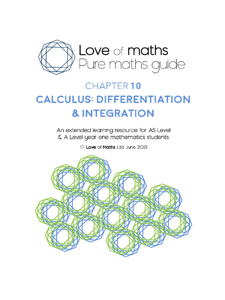 Calculus: Differentiation & Integration Chapter - Pure Maths Guide From ...