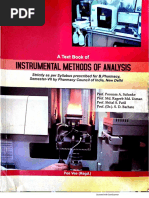 Instrumental Method of Analysis (Nirali Prakashan) | PDF