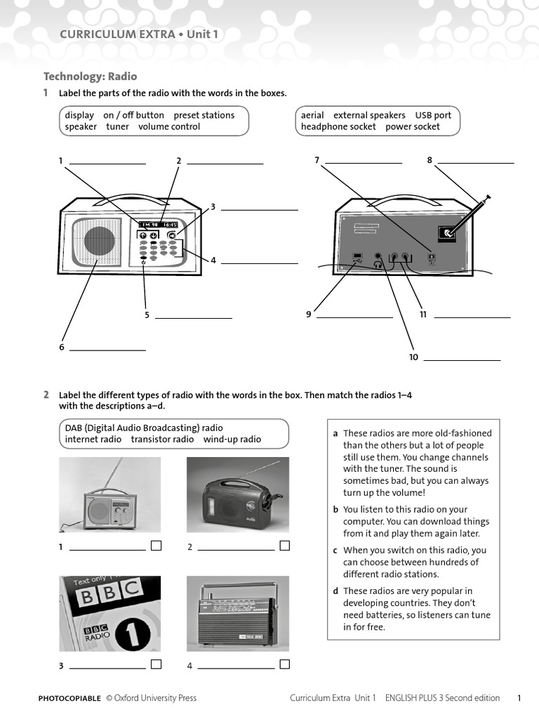 CLIL Unit 1 Technology PDF | Download Free PDF | Telecommunications | Radio