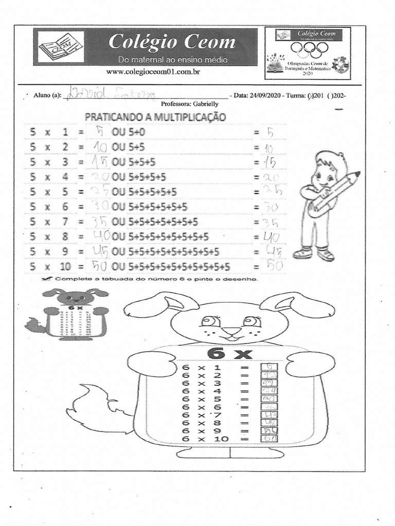 Folha Matematica 24 09 20 | PDF