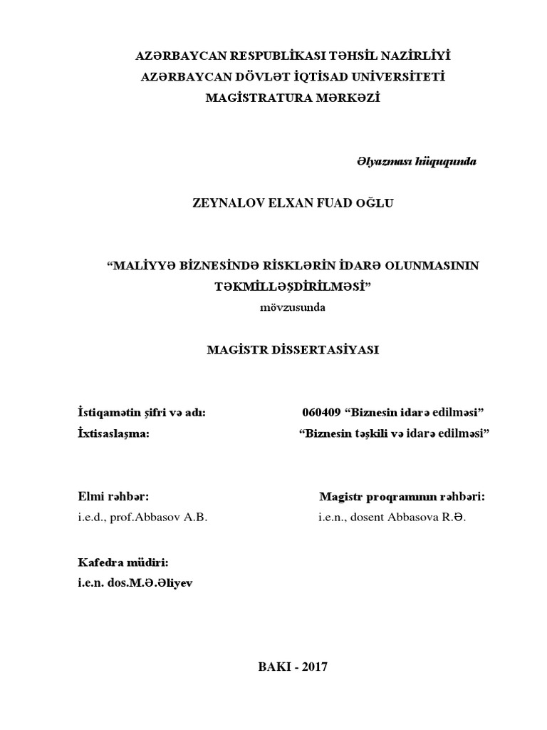 Zeynalov Elxan | PDF