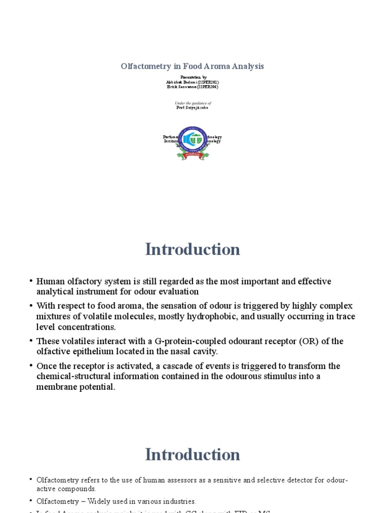 Gas Chromatography-Olfactometry (1) Edited' | PDF | Odor | Chemistry