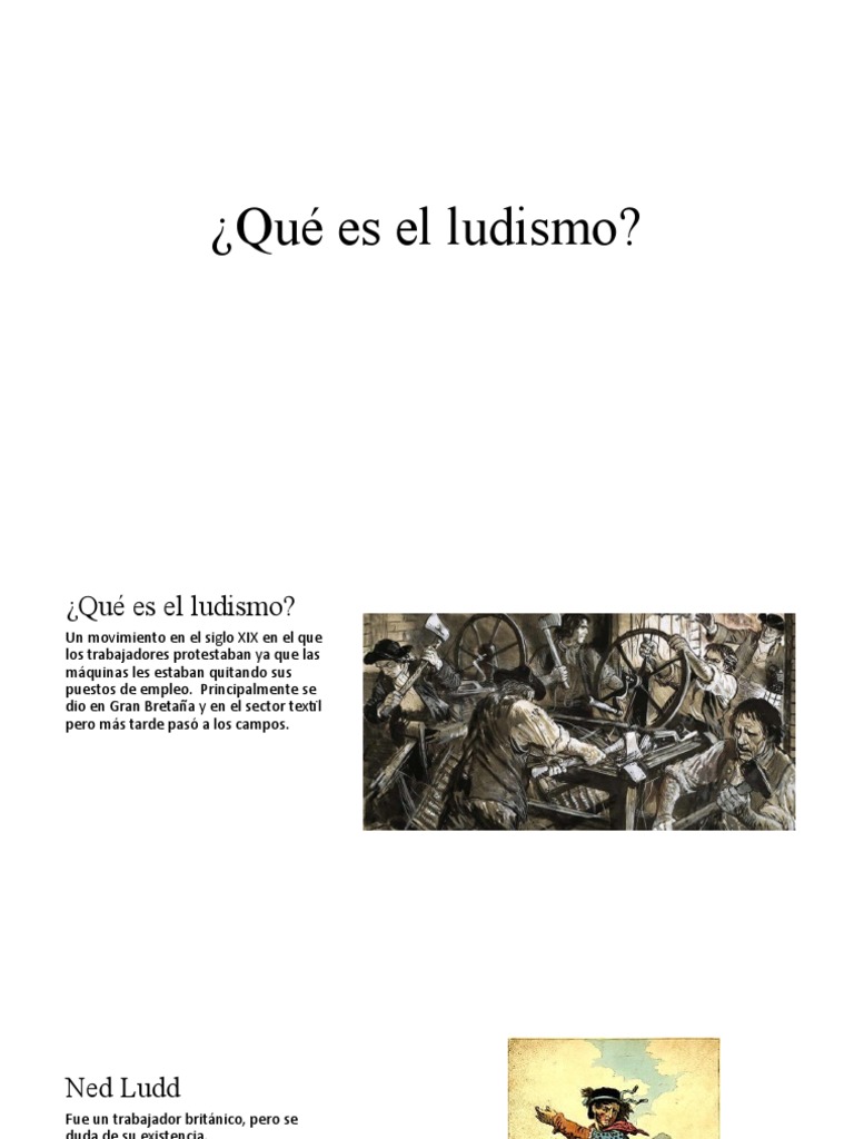Qué Es El Ludismo | PDF