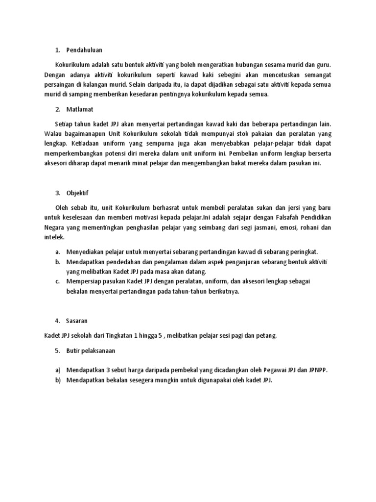 Pembelian Uniform Kadet JPJ 2022 | PDF