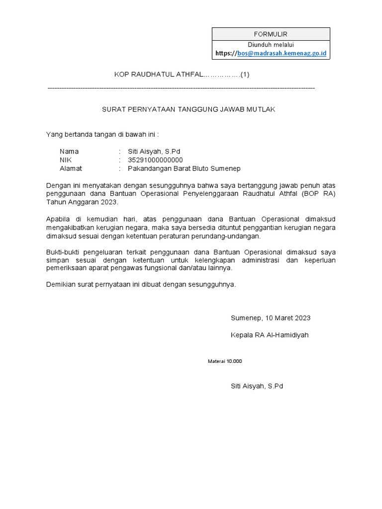 SPTJM Bop Ra 2023 | PDF