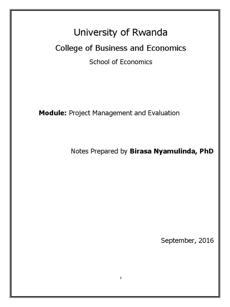 Project Management - NOTES - 2016 PDF | PDF | Project Management ...