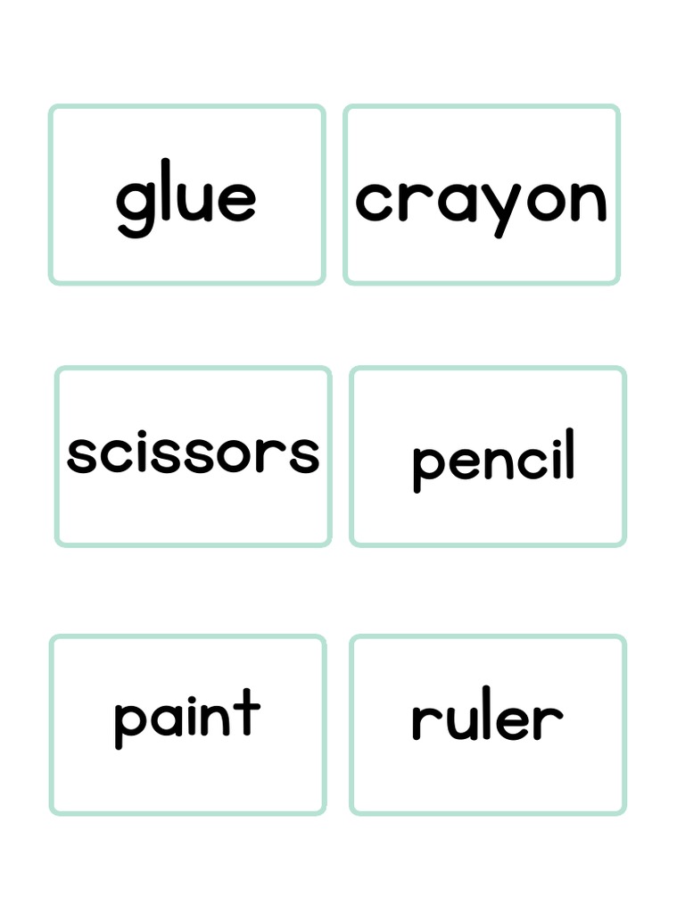 Color and Greyscale Body Parts Flashcards For Speech Therapy | PDF