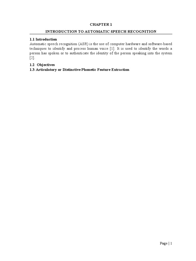 5 Final Project Thesis Report Book Format | PDF | Speech Recognition ...