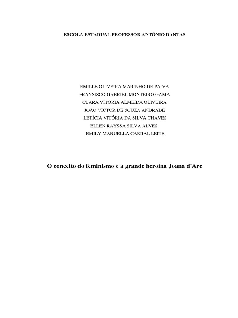Trabalho de Eletiva 2 | Download grátis PDF | Feminismo | Estudos de Gênero