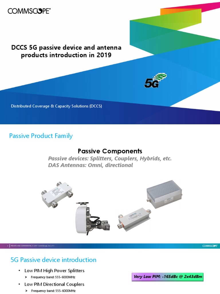 DCCS 5G Passive Device and Antenna Products Introduction in 2019 | PDF | Antenna (Radio ...