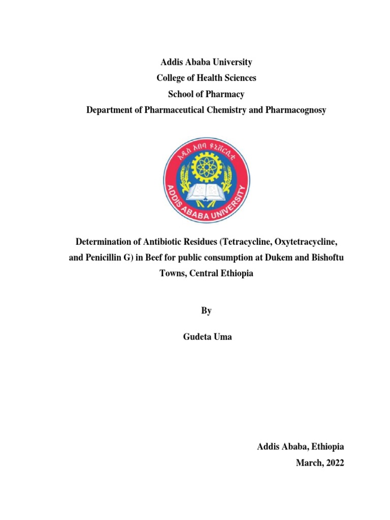 Gudeta Uma PDF | PDF | Penicillin | Chemistry
