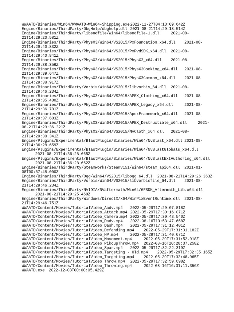 Manifest NonUFSFiles Win64 | PDF | Computing | Software