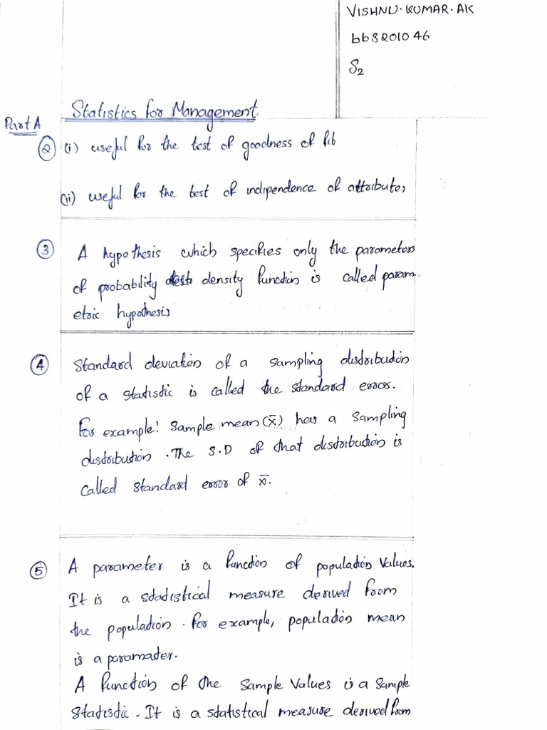 Statistics Exam Sheet PDF | PDF