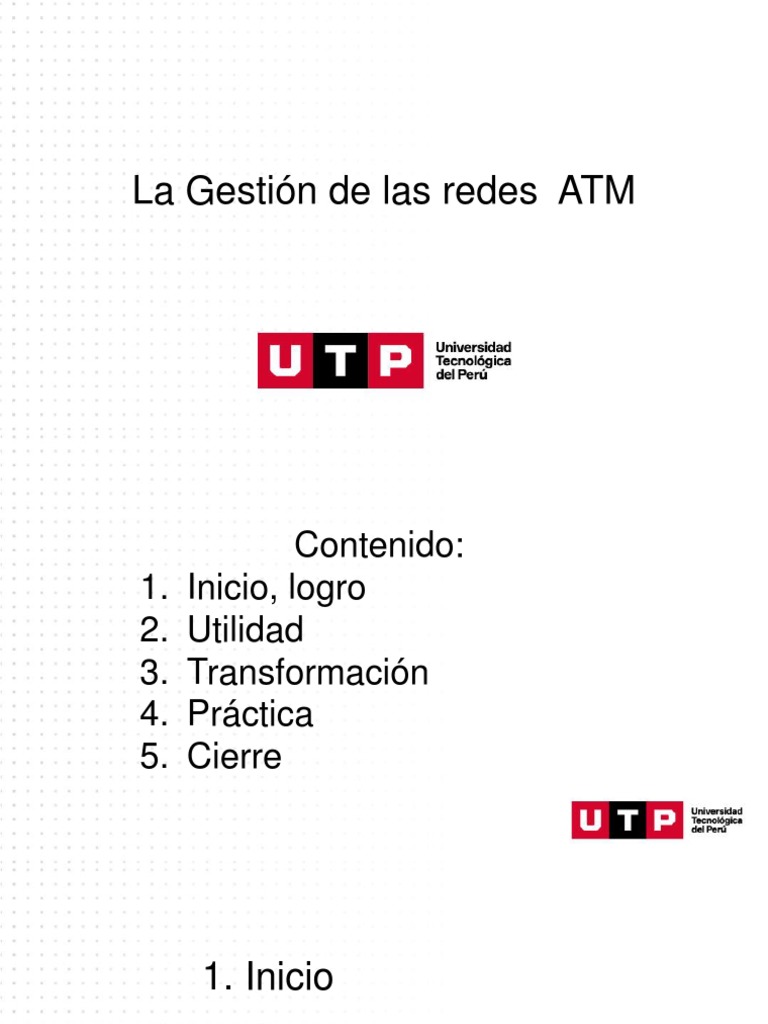 S04.s1 Gestión de Redes ATM | PDF | Modo de Transferencia Asíncrona | Calidad de servicio