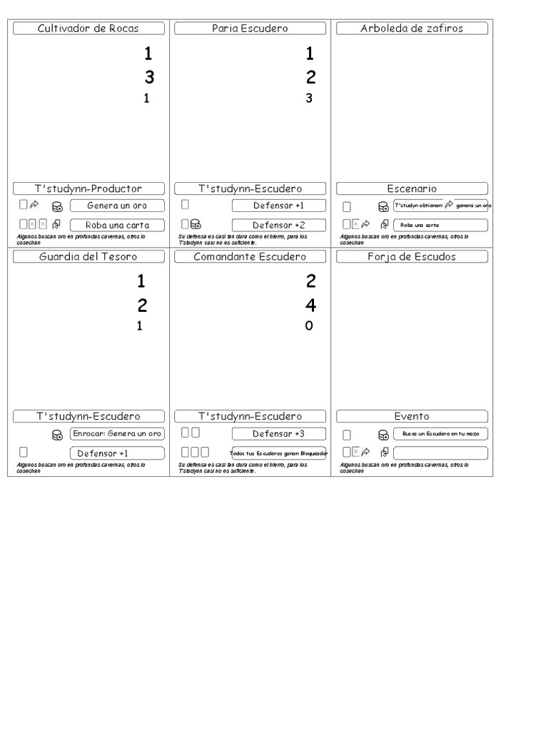 A Simple TCG Template | PDF