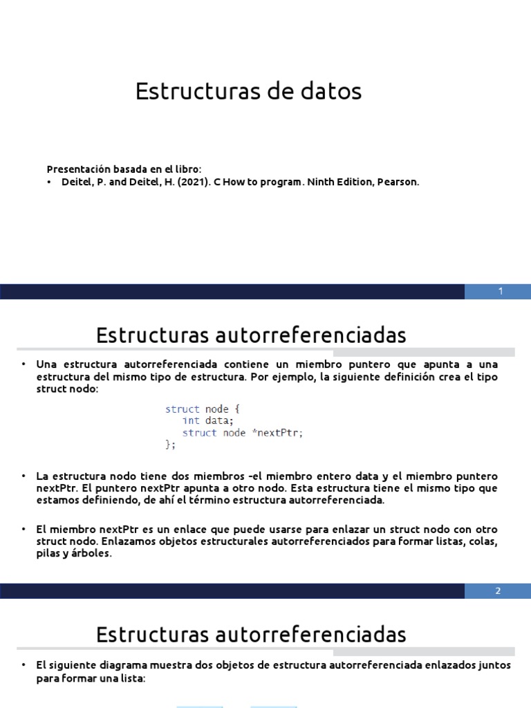 Unidad II Estructuras de Datos en C PDF | PDF | Puntero (Programación de computadora) | Gestión ...