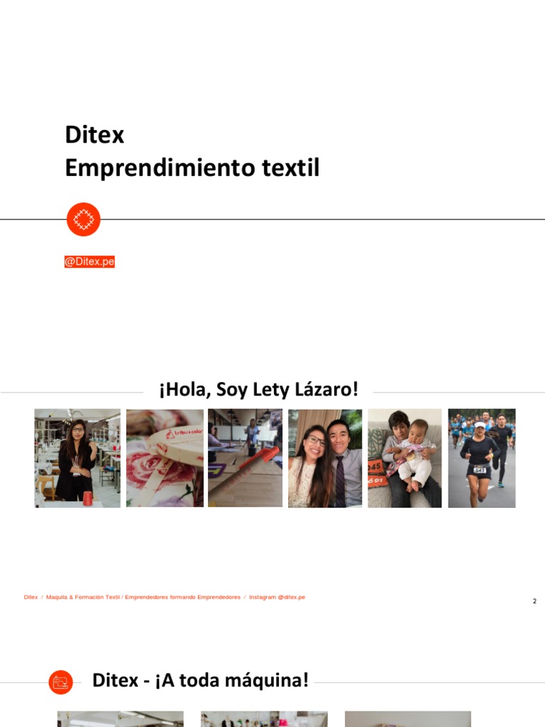 DITEX - Presentación Completa Nivel 1 | PDF | Industria textil | Materiales
