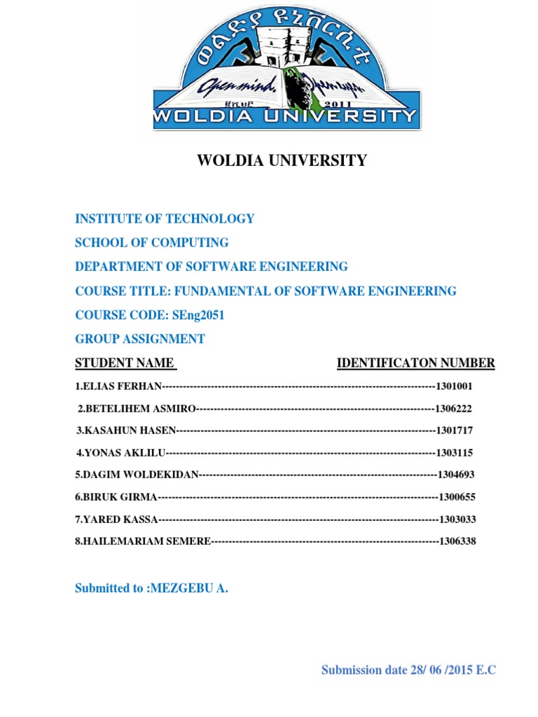 Woldia University | PDF | Software Testing | Software Release Life Cycle