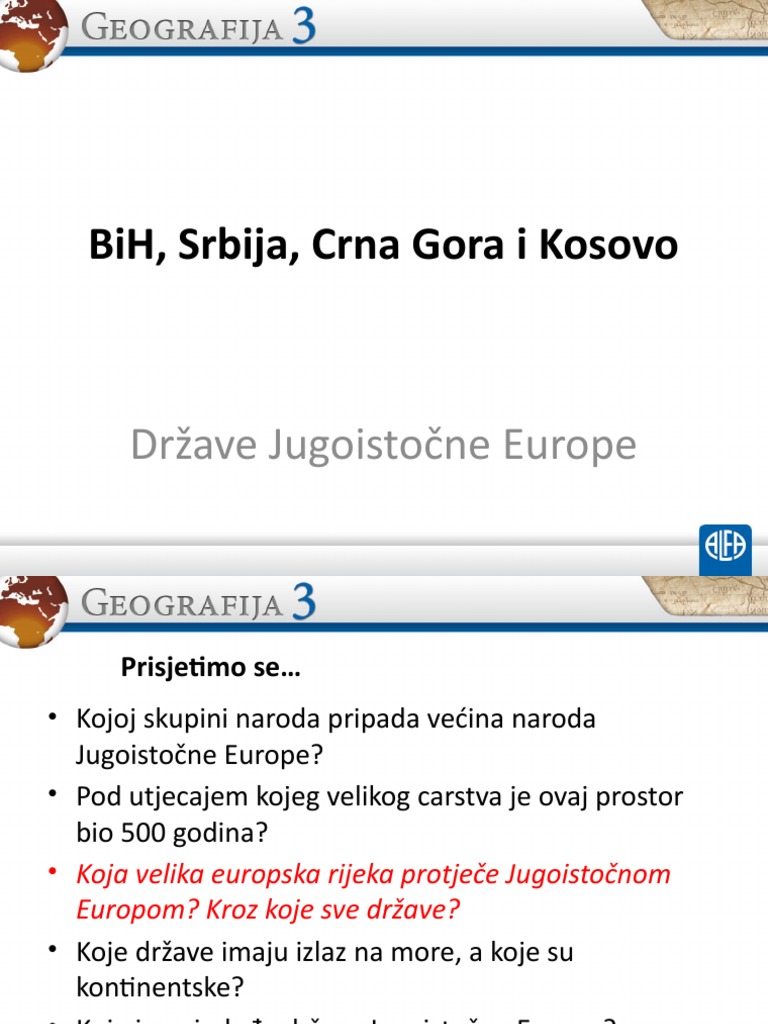 BiH, Srbija, Crna Gora, Kosovo | PDF