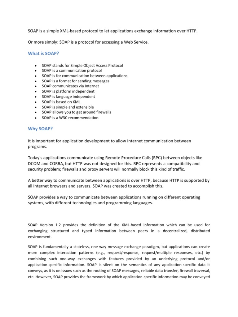 Soap | PDF | Soap | Hypertext Transfer Protocol