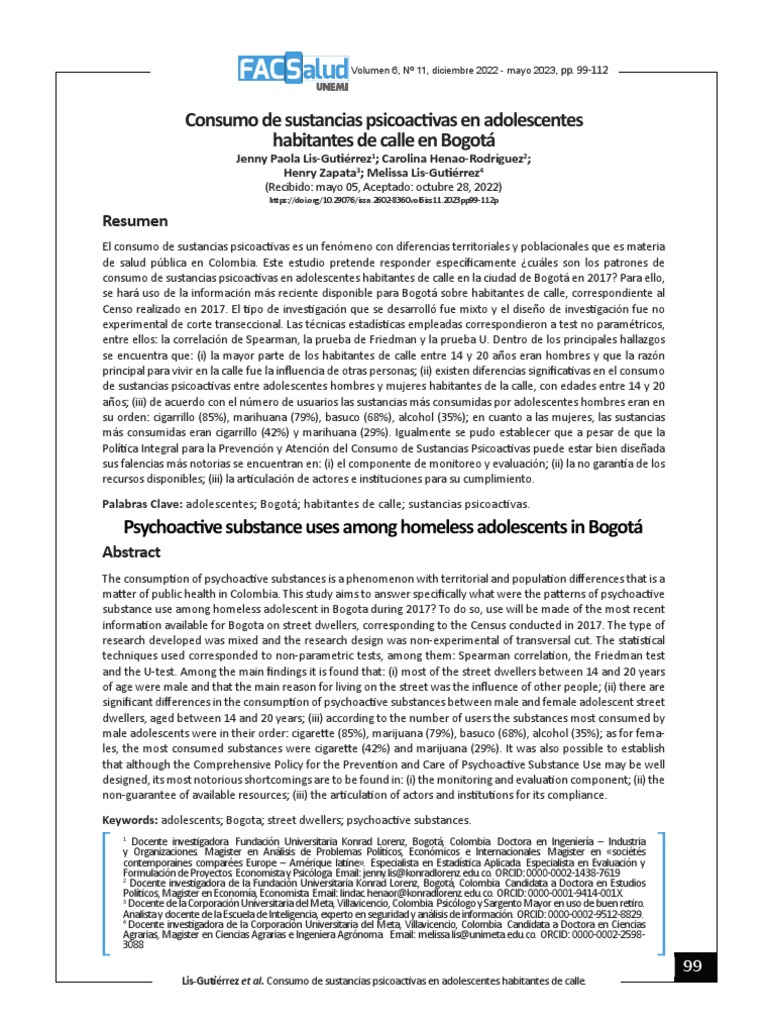 1692-Texto Del Artículo-5807-1-10-20221227 | PDF | Drogas Psicoactivas