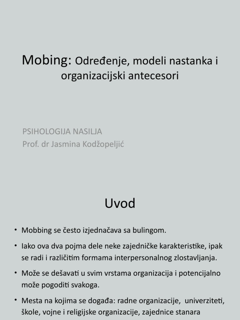 Mobing | PDF