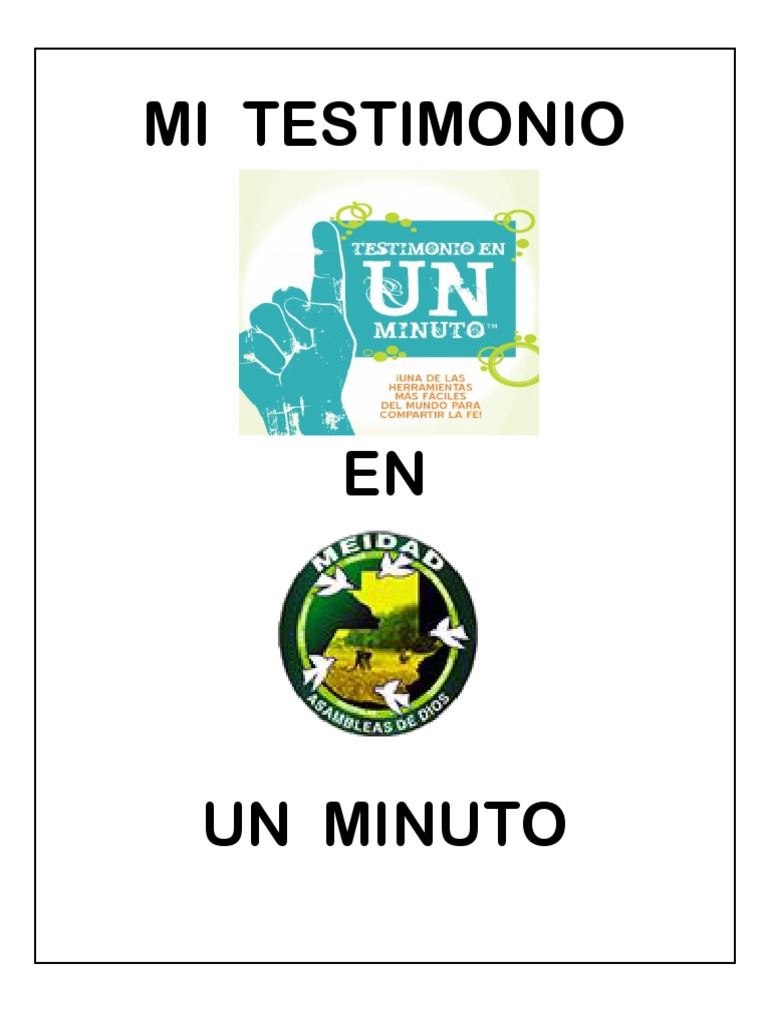 Mi Testimonio - 023838 | PDF | Jesús | Evangelio de Mateo