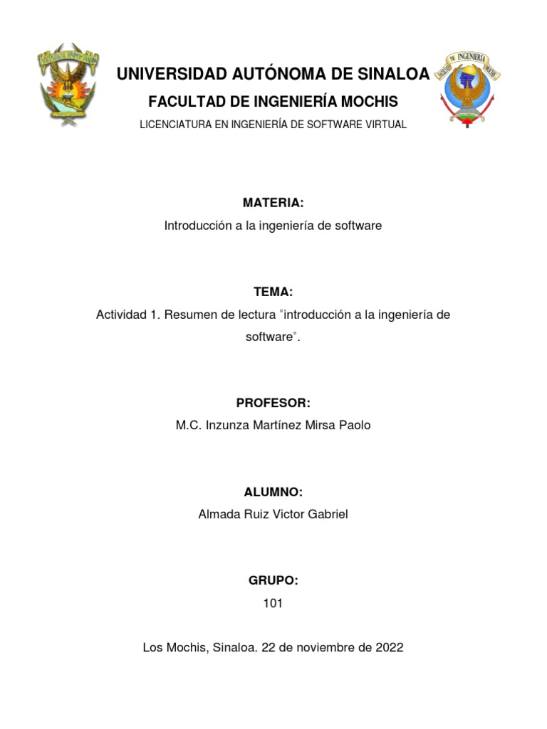 Actividad 1 | PDF | Software | Ingeniería de software