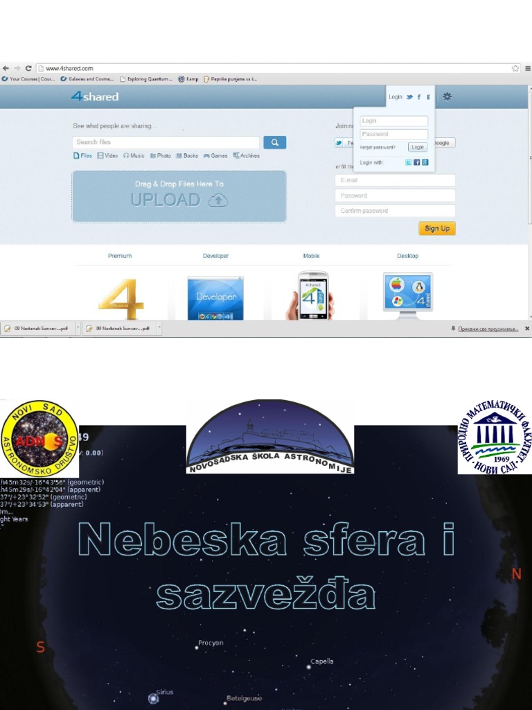 Škola-Nebeska Sfera I Sazvezdja PDF | PDF