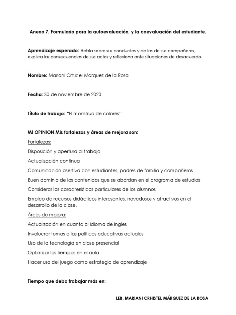 Anexo 7. Formulario | PDF