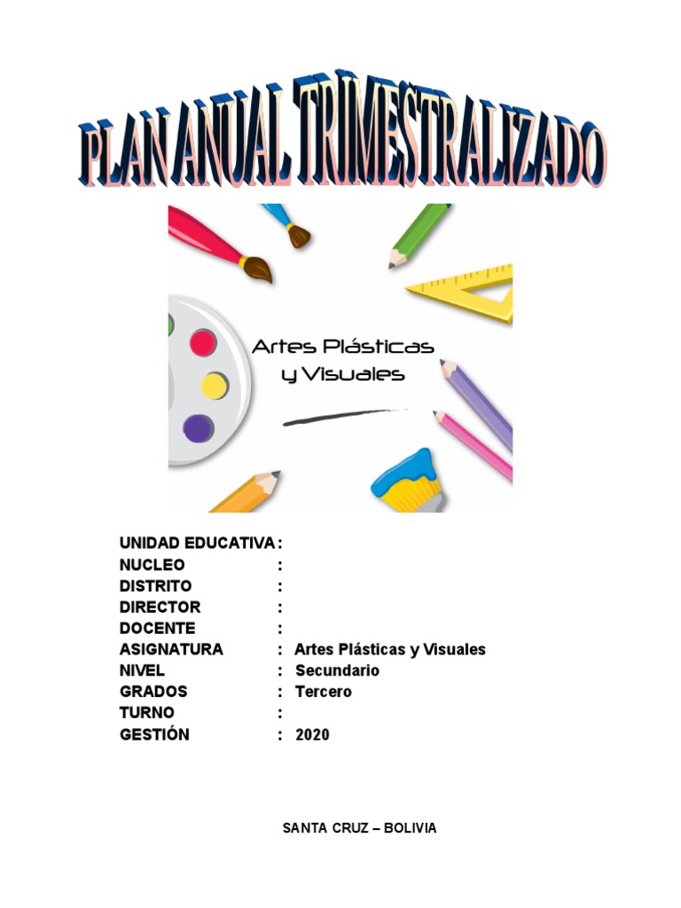 3ro - PAT - Artes Plásticas - 2020 | PDF | Dibujo | Color