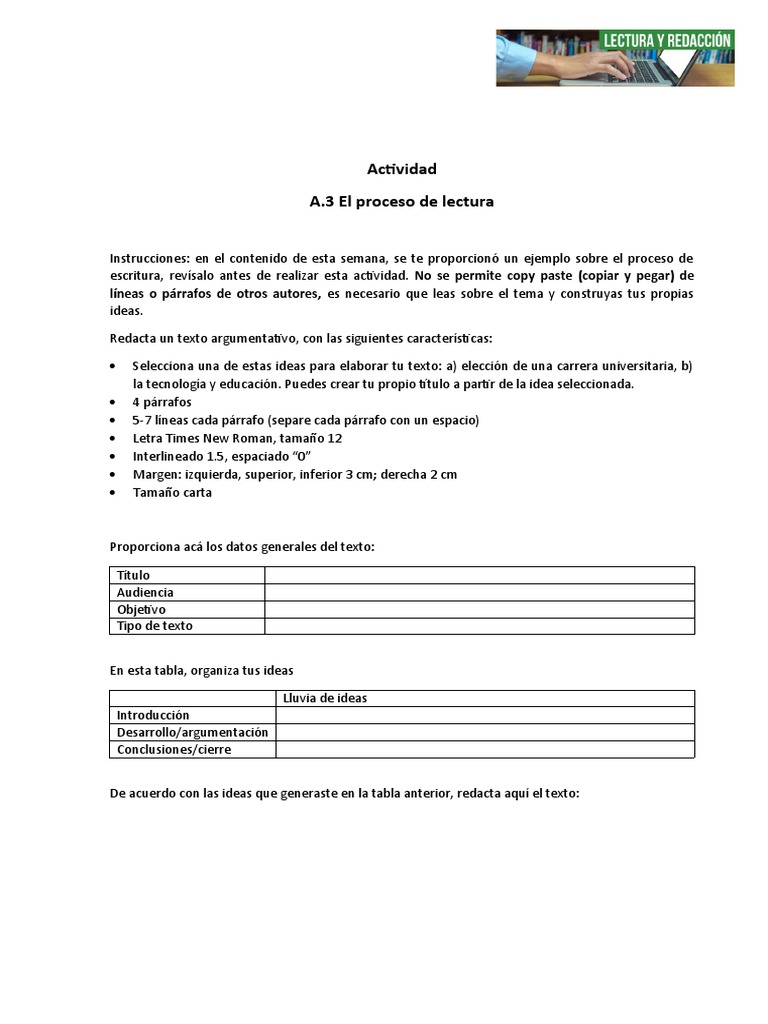 A3. El Proceso de Escritura | PDF