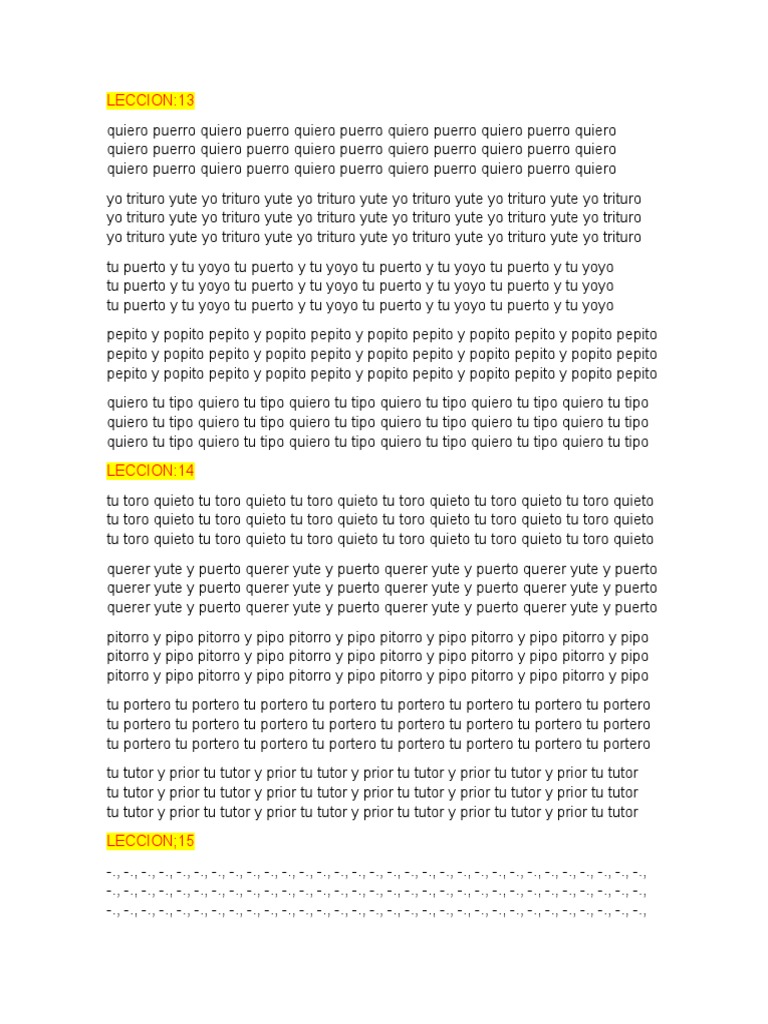 LECCION 13 y 17 | PDF