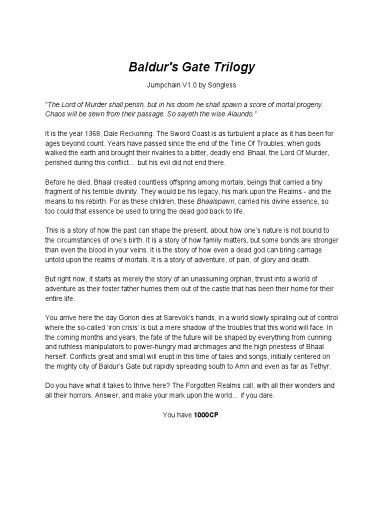 Baldur - S Gate Trilogy V1.0 | PDF