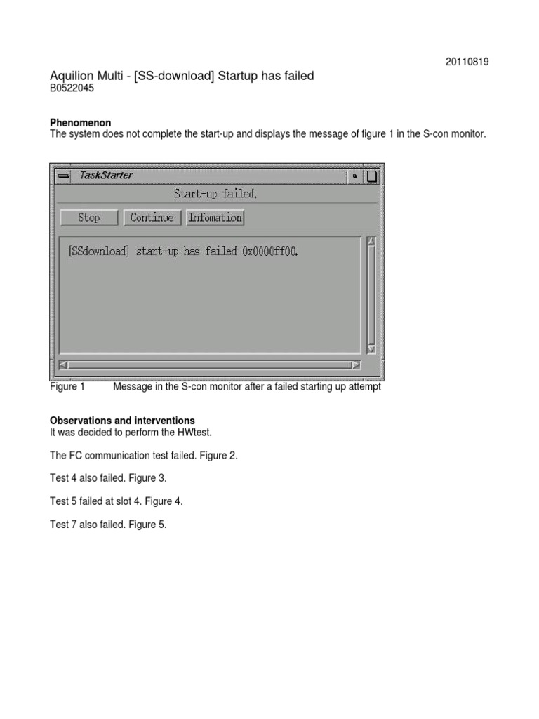Aquilion Multi - SS-download Startup Has Failed | PDF | System Software | Office Equipment